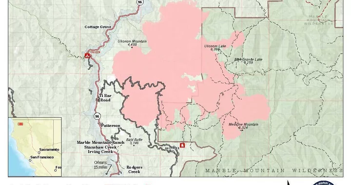 McCash Fire Grows to 38,900 Acres; Monument Fire Now 170,945 Acres ...