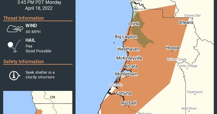 (UPDATE) Weather Service Issues Special Wind and "Pea-Sized Hail ...