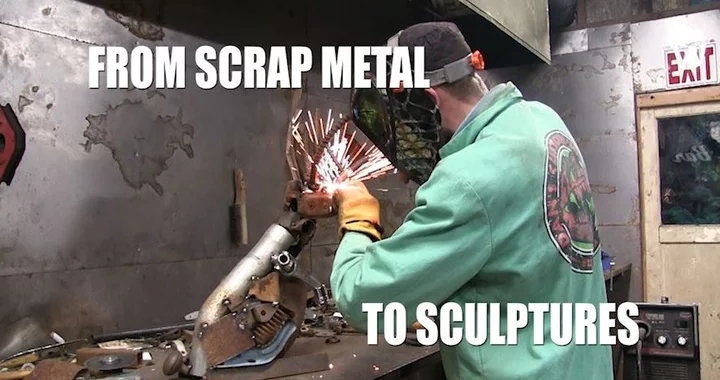SCRAP METAL TO SCULPTURES: See How One Up-and-Coming Local Artist Can ...
