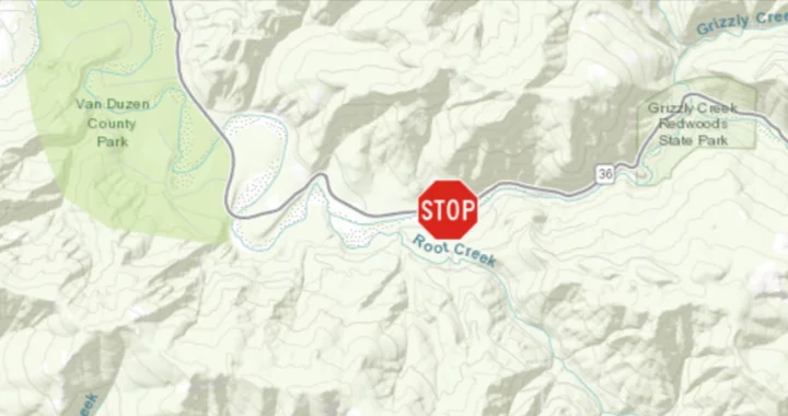 Highway 36 Closed Between Carlotta and Bridgeville Due to Slide | Lost ...