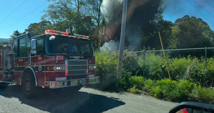 (VIDEO) Humboldt Bay Fire Responding to Transient Encampment Fire in ...