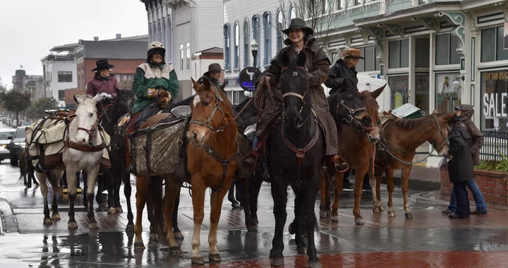 (PHOTOS) YEE HAW! Cowboy Canned Food Convoy Returns to Old Town Eureka ...